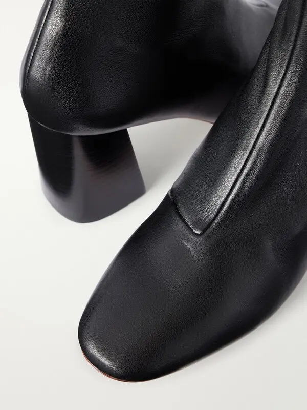 LOEFFLER RANDALL Elise Leather Ankle Boots