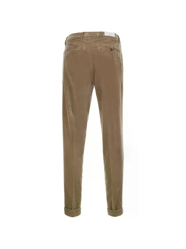 MICHAEL COAL Pleated Corduroy Trousers