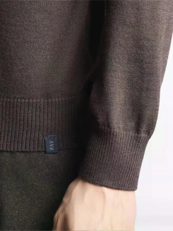 FAY Roll-neck Wool Sweater
