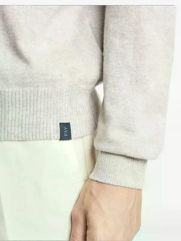 FAY Roll-neck Wool Sweater