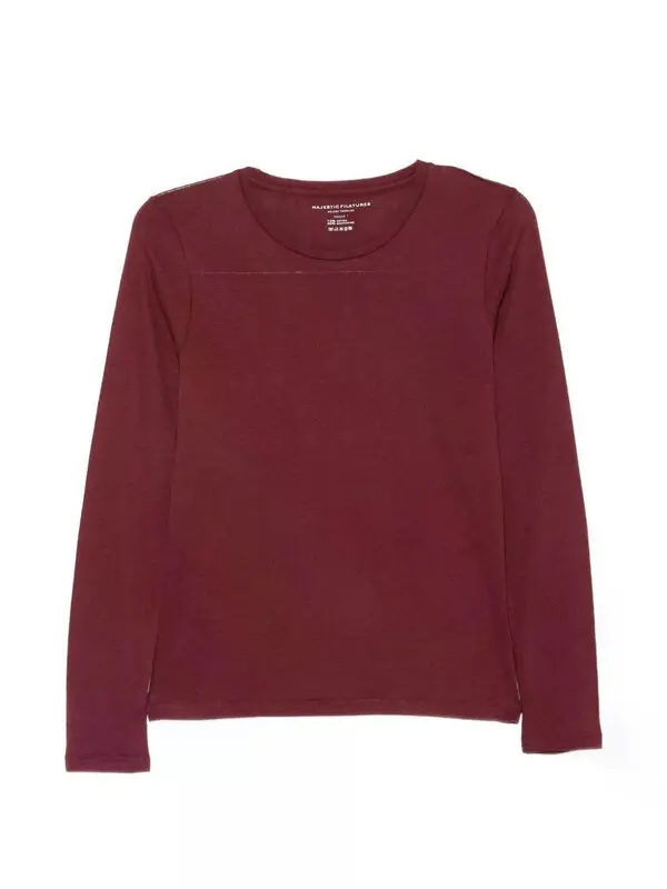 Majestic Filatures Long-sleeve Cotton-blend T-shirt