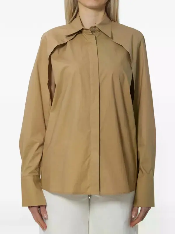 Federica Tosi Open-sleeve Shirt - Neutrals