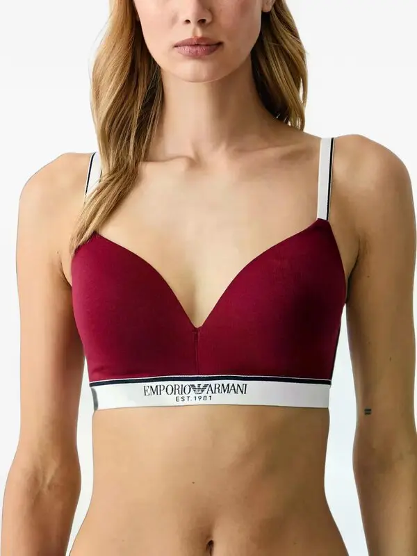 Emporio Armani Logo-underband Triangle Bra