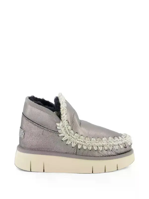Mou Eskimo Bounce Leather Sneakers - Grey