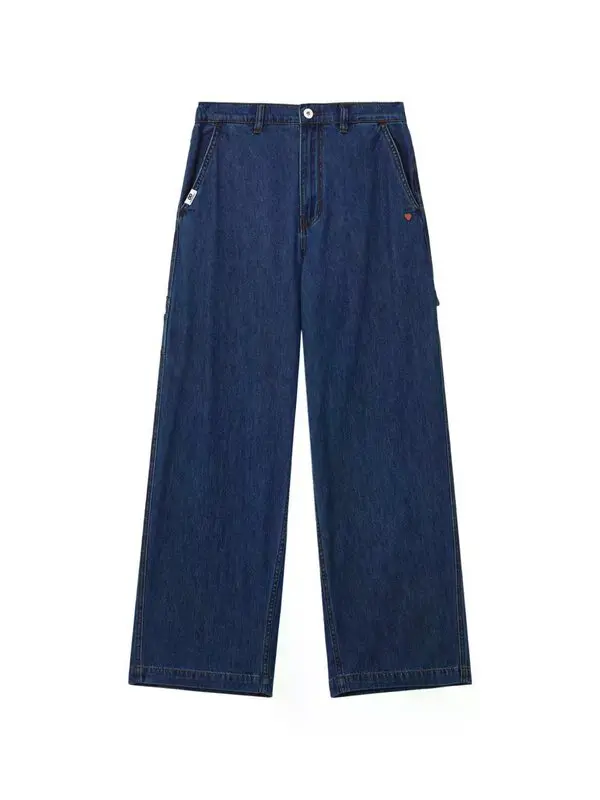 CHOCOOLATE Logo-print Wide-leg Jeans