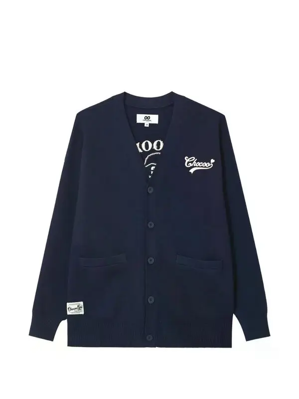 CHOCOOLATE Graphic-patch Cardigan