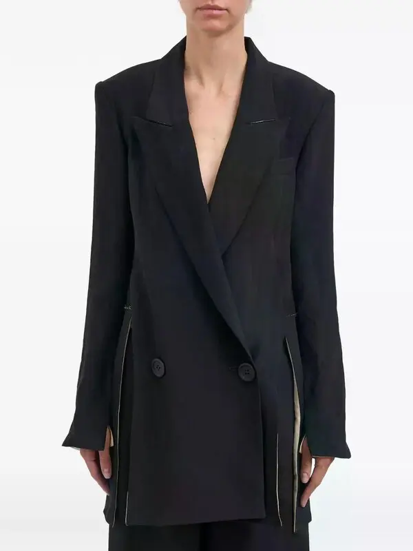 ALESSANDRA MARCHI Double-breasted Asymmetric Jacket