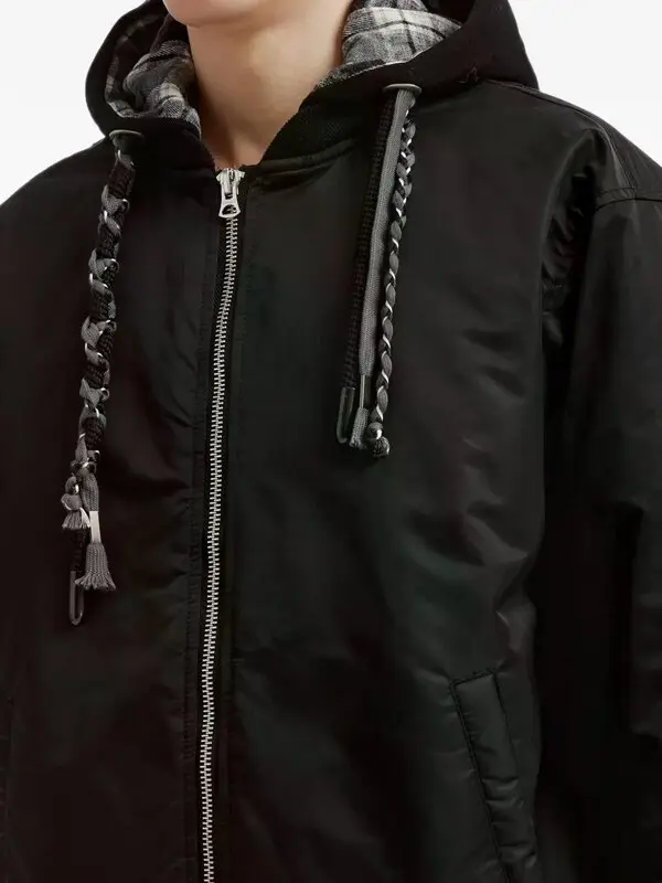 MUSIUM DIV. Hooded Bomber Jacket
