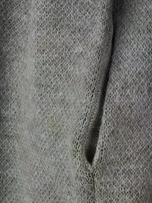 COOR Argyle-pattern Zip-up Sweater