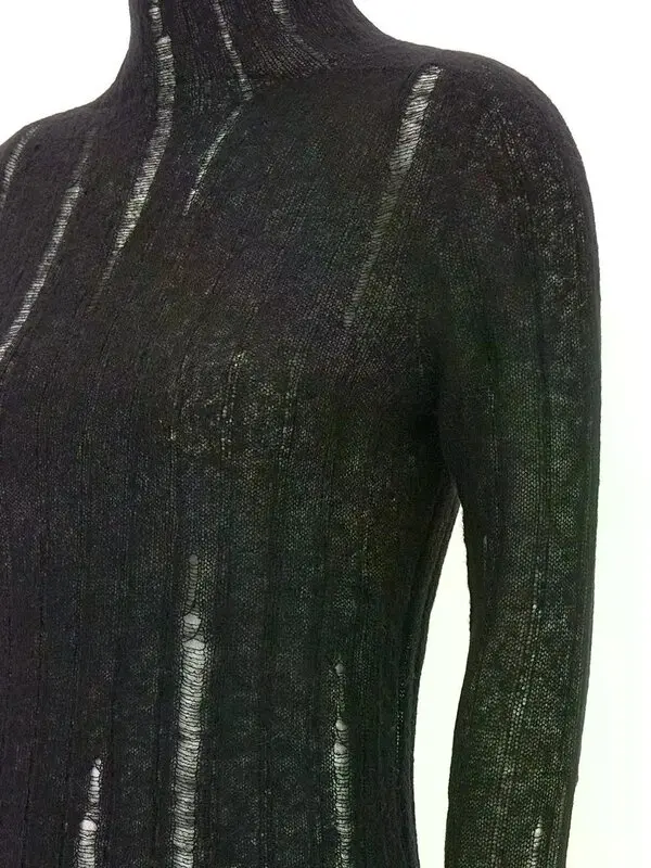 Fabiana Filippi Distressed High-neck Sweater