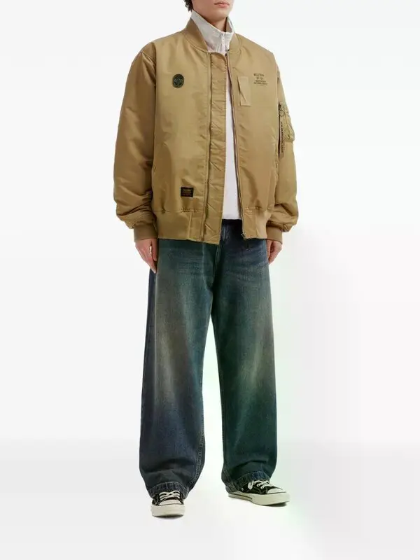 FINGERCROXX Logo-print Bomber Jacket