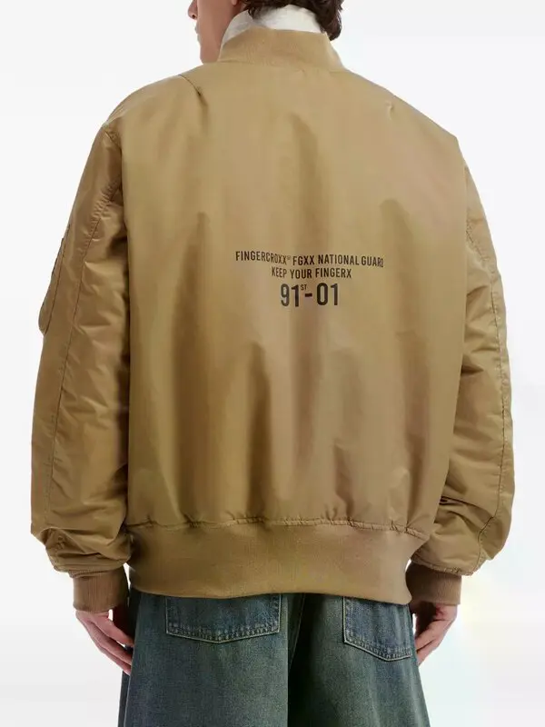 FINGERCROXX Logo-print Bomber Jacket