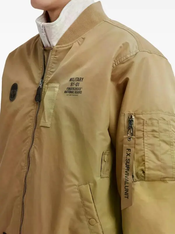 FINGERCROXX Logo-print Bomber Jacket
