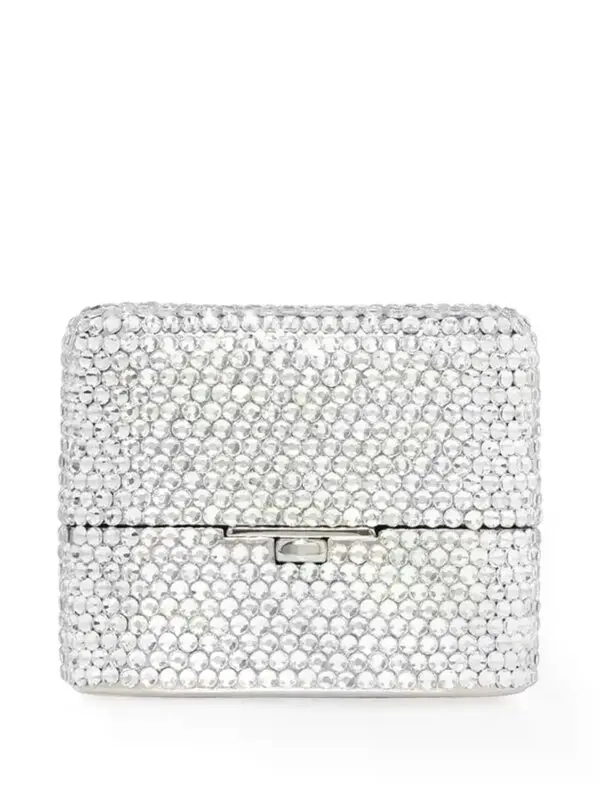 Judith Leiber Miniature Box Say Yes Crystal-embellished Tote Bag - Grey