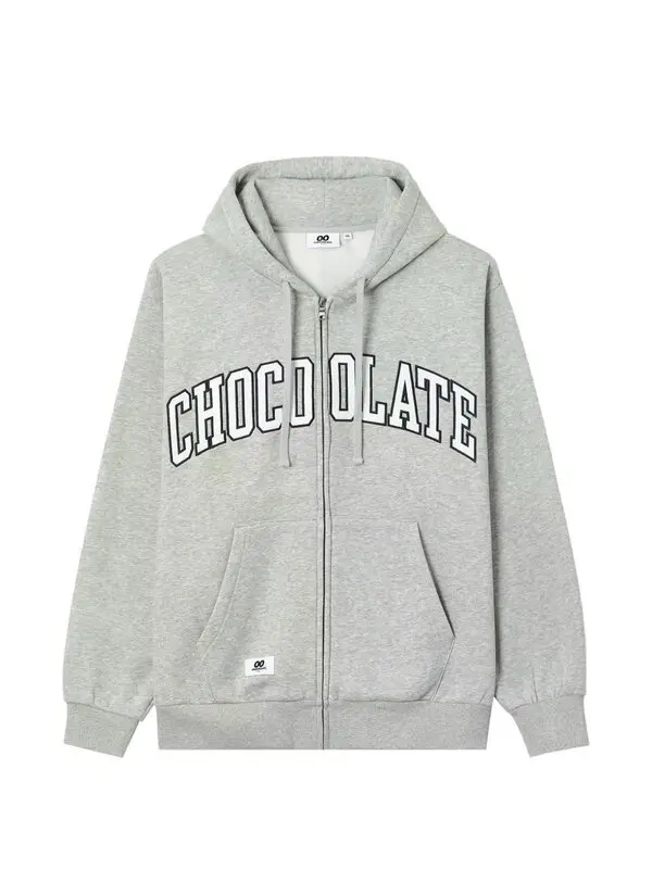 CHOCOOLATE Logo-appliqué Zip-up Hoodie