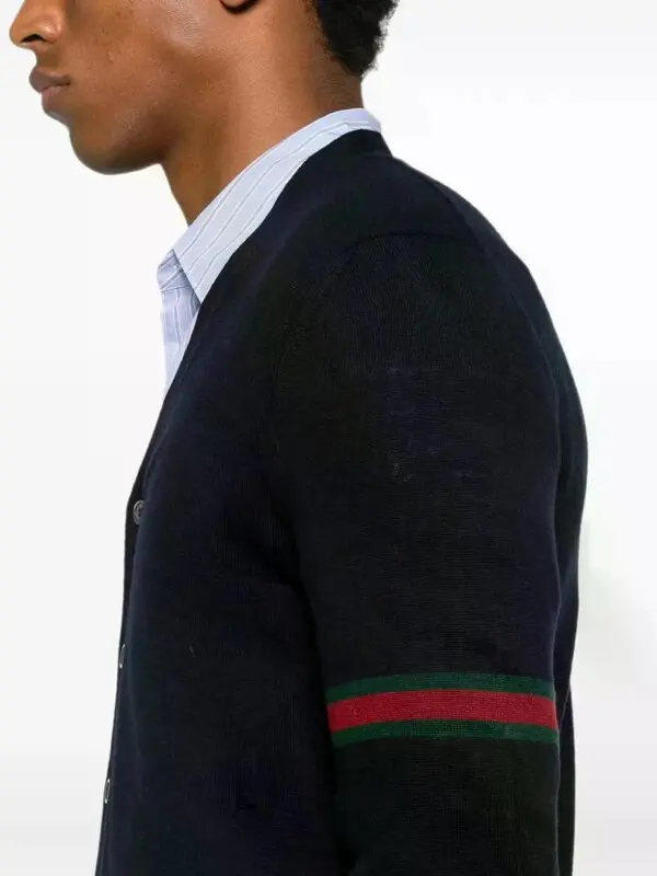 Gucci Web Stripe Cardigan