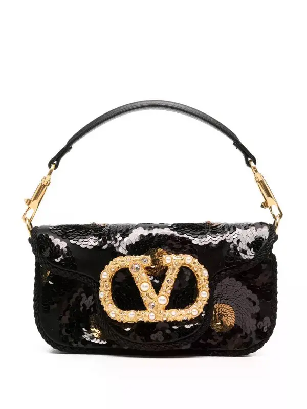 Valentino Garavani Locò Sequinned Shoulder Bag