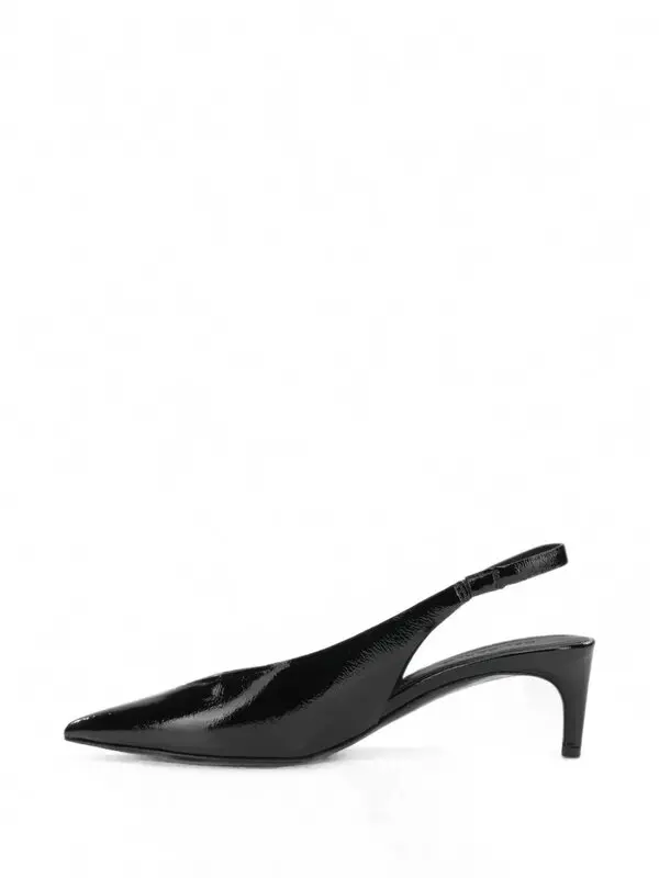 DEL CARLO Paris 12103 Patent-finish Slingback Pumps