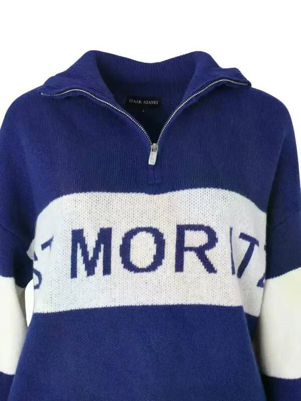 IZAAK AZANEI St Moritz Zip-up Sweater