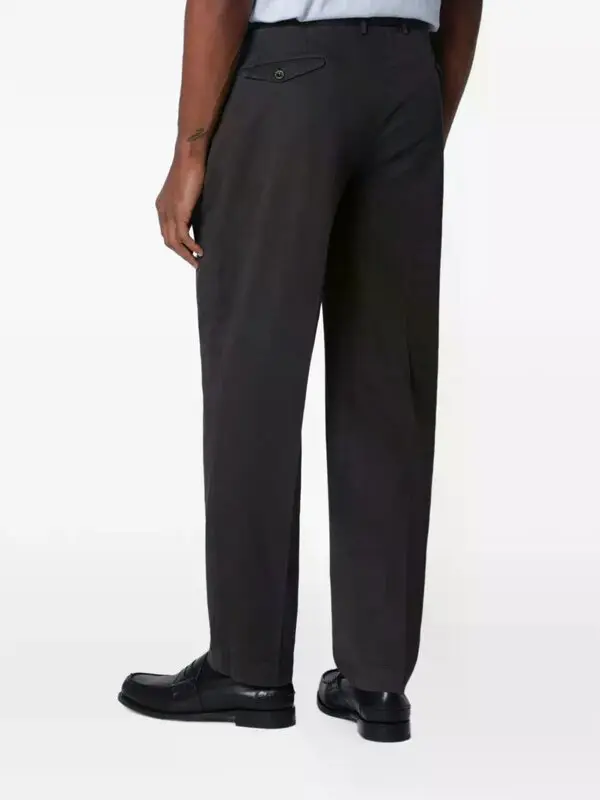SANTANIELLO Pleated Straight-leg Trousers