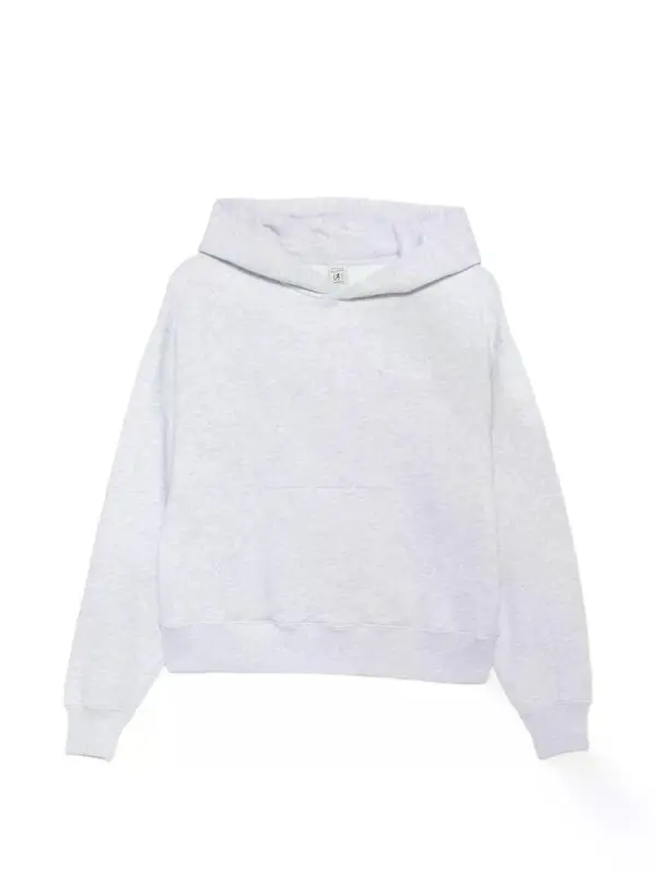 Sporty & Rich Logo-embroidered Hoodie - Grey