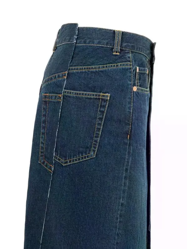 Sacai Asymmetric Wrap Maxi Skirt