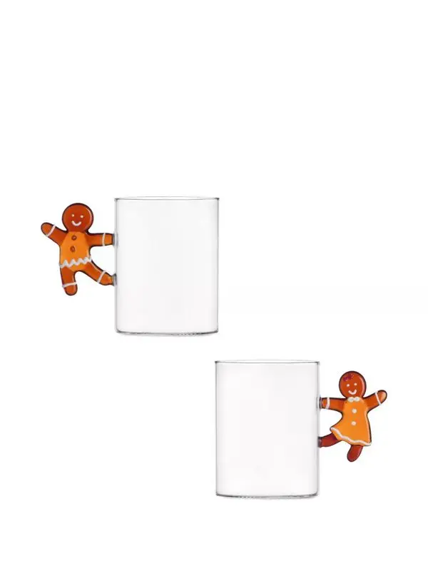 ICHENDORF MILANO Gingerbread-handle Mugs - White