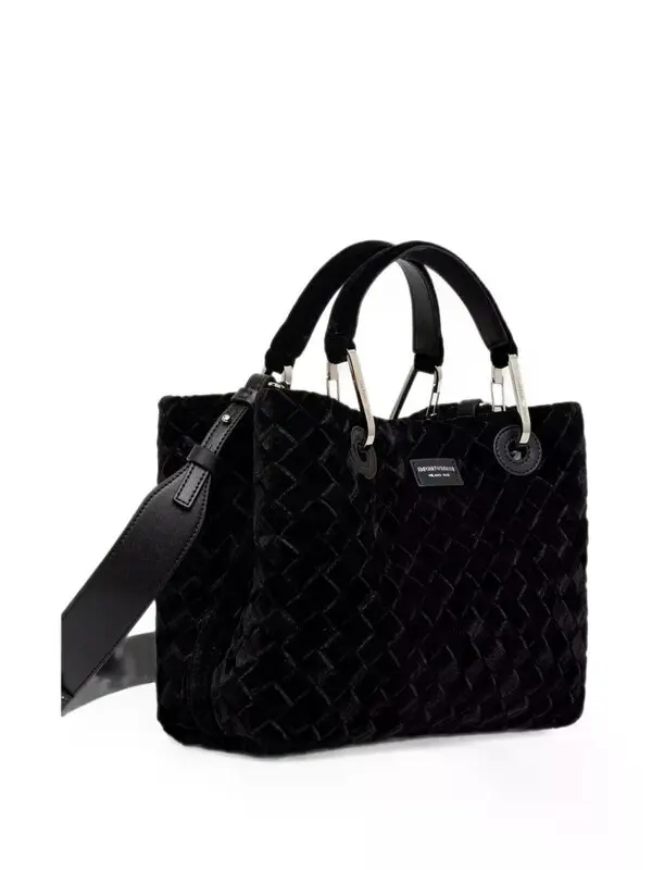 Emporio Armani Woven-effect Tote Bag