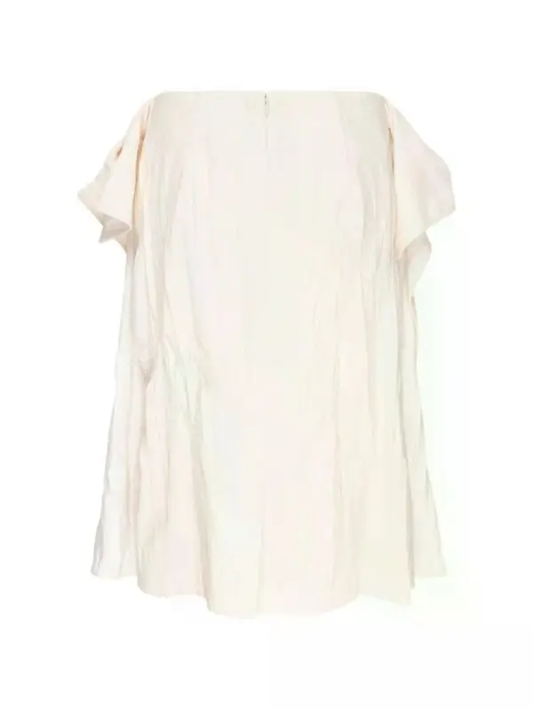 PUSHBUTTON Wrinkled Wing-detail Mini Skirt