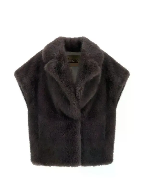 Herno Lapel-collar Faux-fur Vest