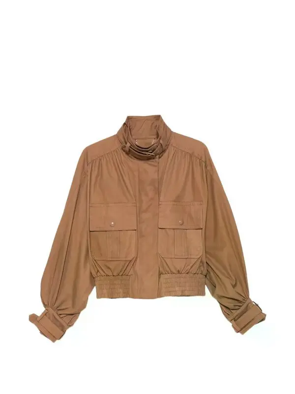 Zimmermann Valiant Drill Buckled-collar Cropped Jacket