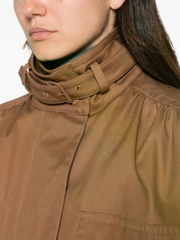 Zimmermann Valiant Drill Buckled-collar Cropped Jacket