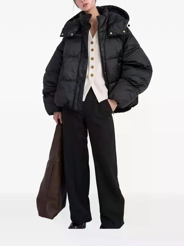 TWINSET Quilted Hooded Puffer Jacket