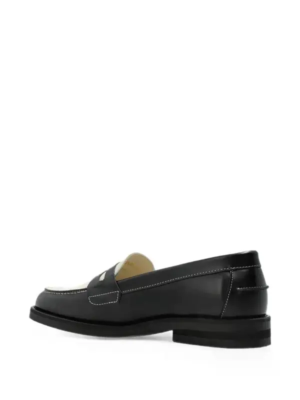 DUKE + DEXTER Wilde Lip-print Leather Loafers