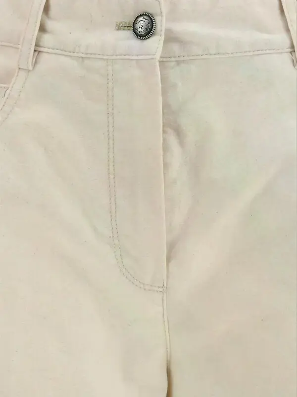 FORTE_FORTE Flocked Wide-leg Jeans