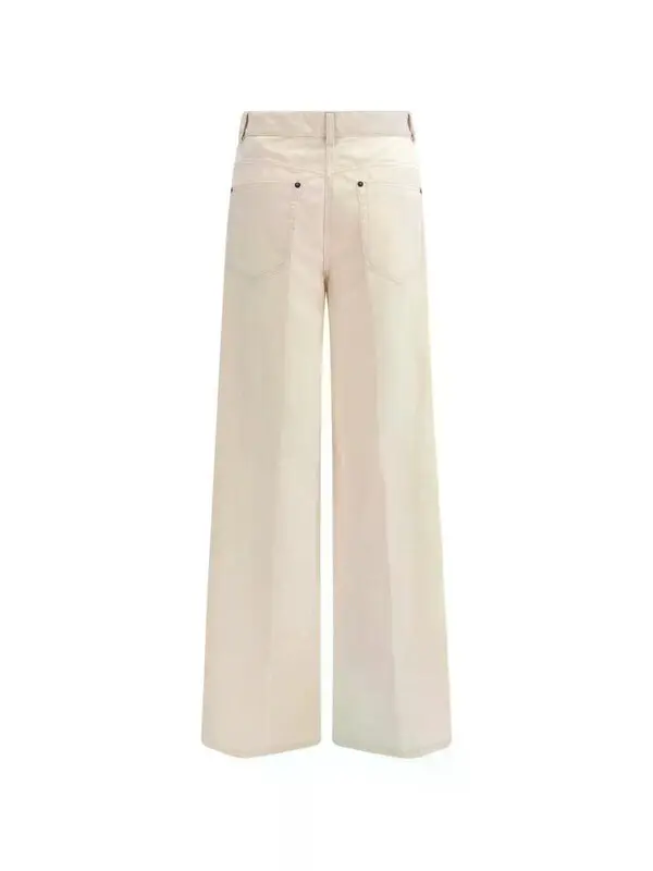 FORTE_FORTE Flocked Wide-leg Jeans