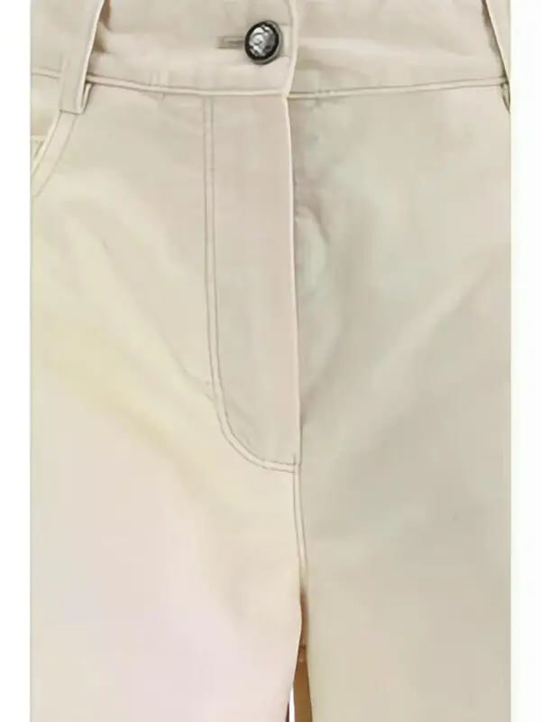 FORTE_FORTE Flocked Wide-leg Jeans