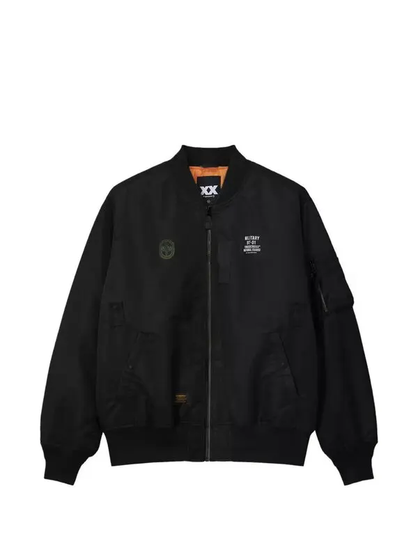 FINGERCROXX Logo-print Bomber Jacket