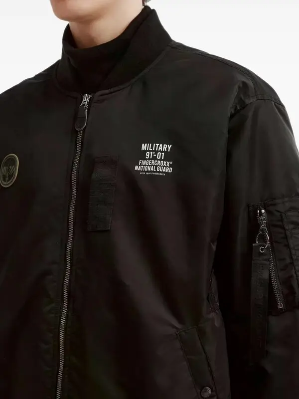 FINGERCROXX Logo-print Bomber Jacket