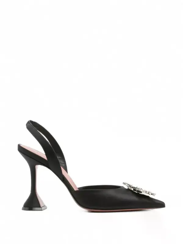 Amina Muaddi Begum Embellished Slingback Pumps