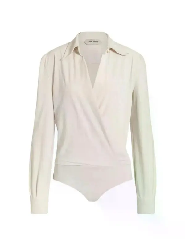 Alberta Ferretti Wrap-style Long-sleeve Body