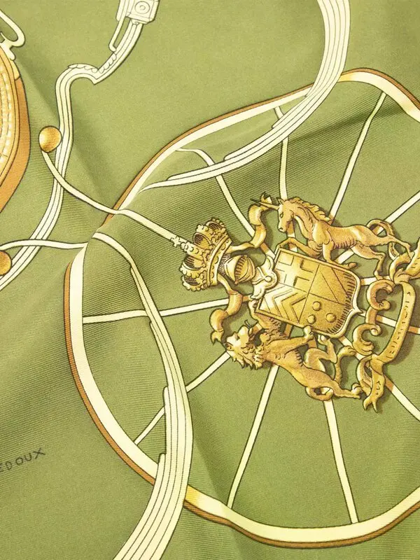 Hermès 20th Century Springs Silk Scarf 90 Scarves