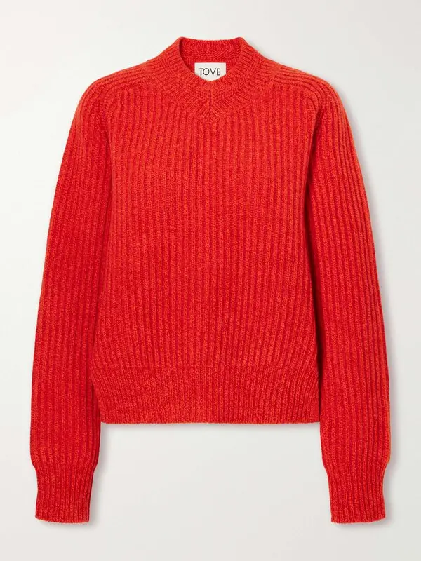 Tove Eilis Ribbed-knit Wool Sweater