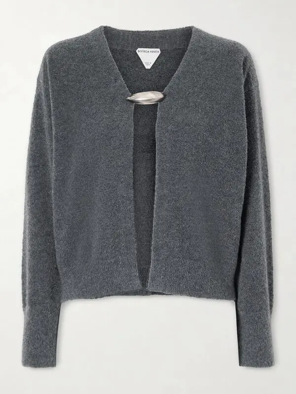 Bottega Veneta Embellished Cashmere, Wool And Silk-blend Cardigan