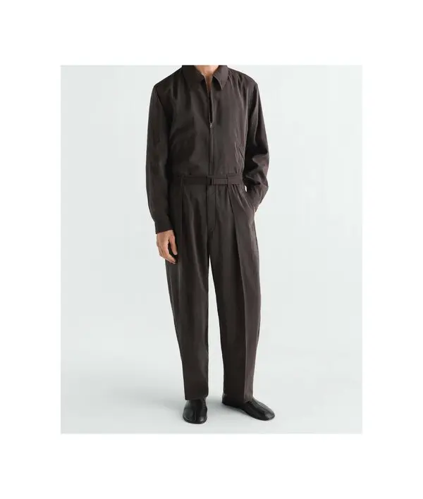 LEMAIRE Light Zipped Blouson In Dry Silk