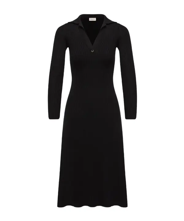 Moncler Wool Blend Knee-length Polo Dress
