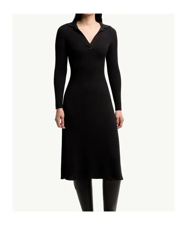 Moncler Wool Blend Knee-length Polo Dress
