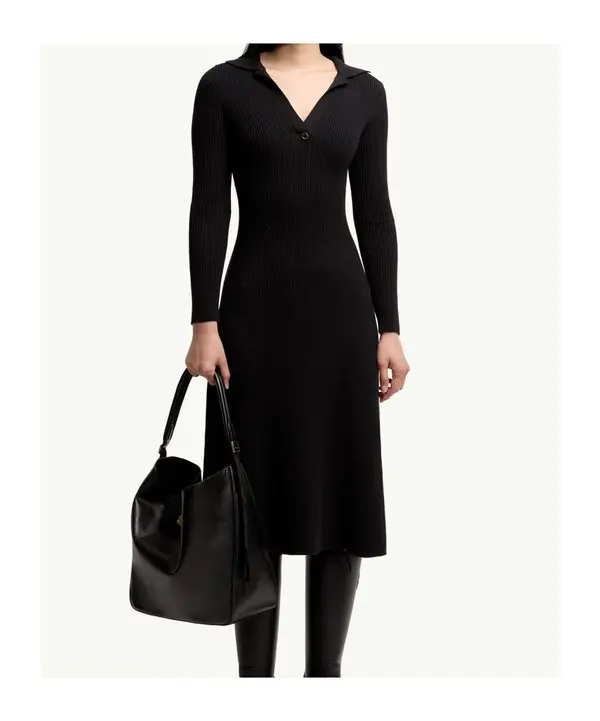 Moncler Wool Blend Knee-length Polo Dress