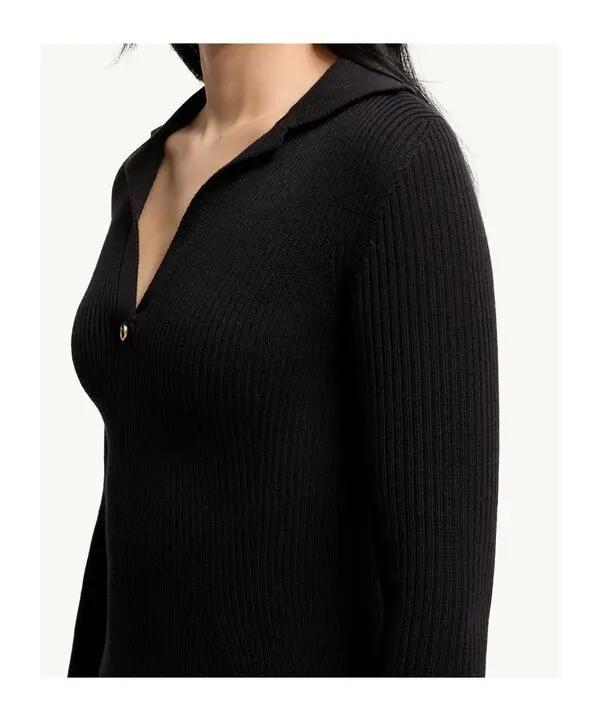 Moncler Wool Blend Knee-length Polo Dress