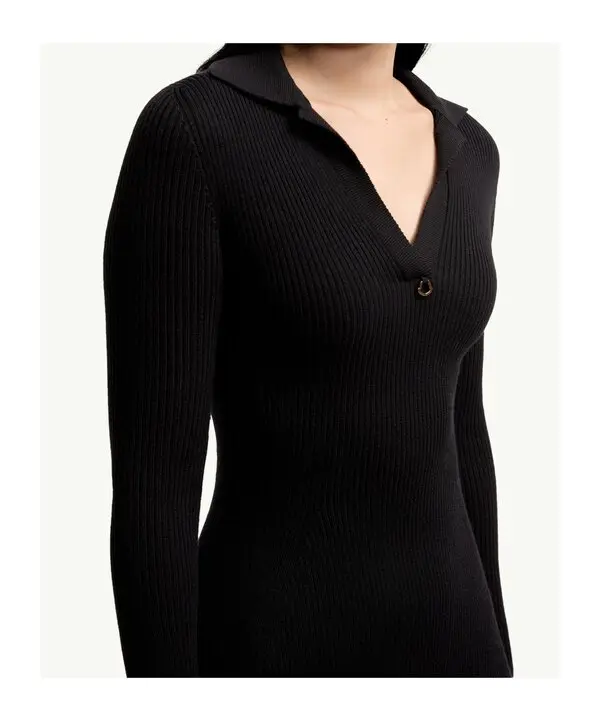Moncler Wool Blend Knee-length Polo Dress